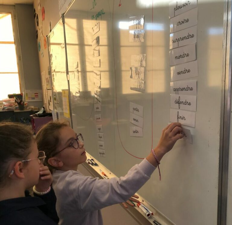 Trier des verbes pour une séance de conjugaison